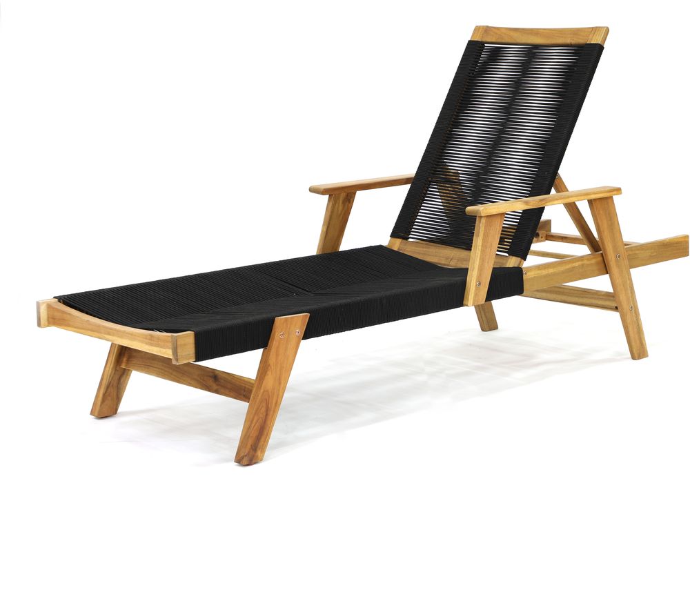 Lekvall solstol - Svart rep/Akacia - 2590 kr - Solstolar - Hemfint.se