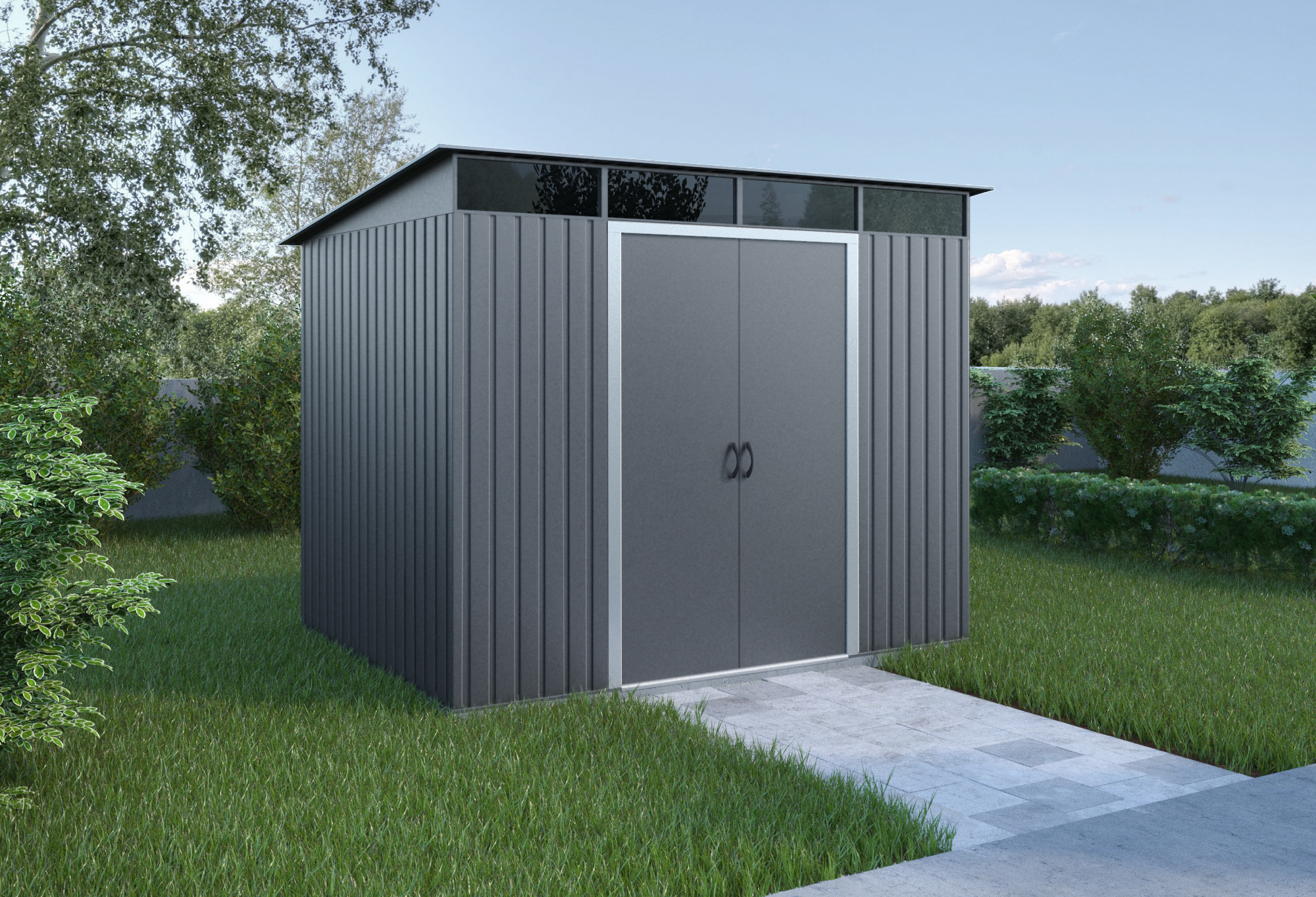 Förråd Pent Roof Skylight 4,4 m² - 3995 kr - Förråd i byggsats - Hemfint.se