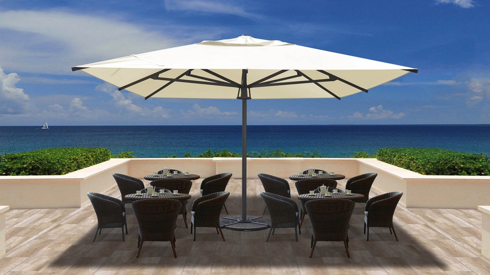 Sunrise Parasoll Premium - 4 x 4 m - 9995 kr - Hemfint.se