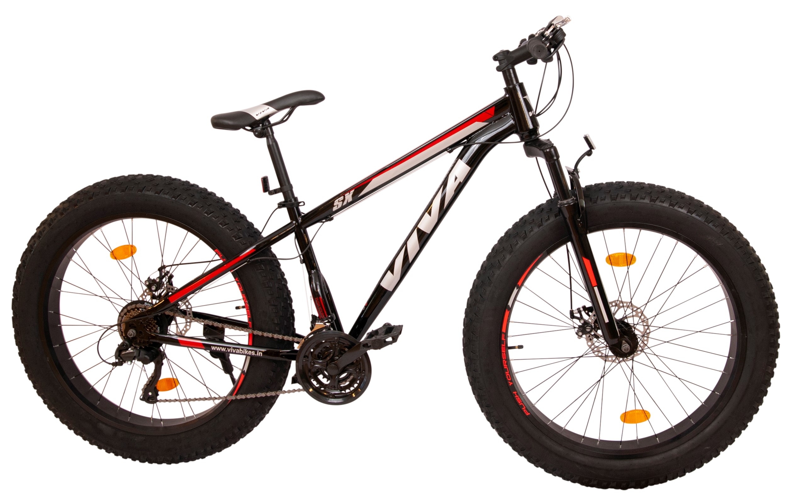 26 Viva EVO Fatbike - Röd - 6695 kr - Mountainbikes - Hemfint.se